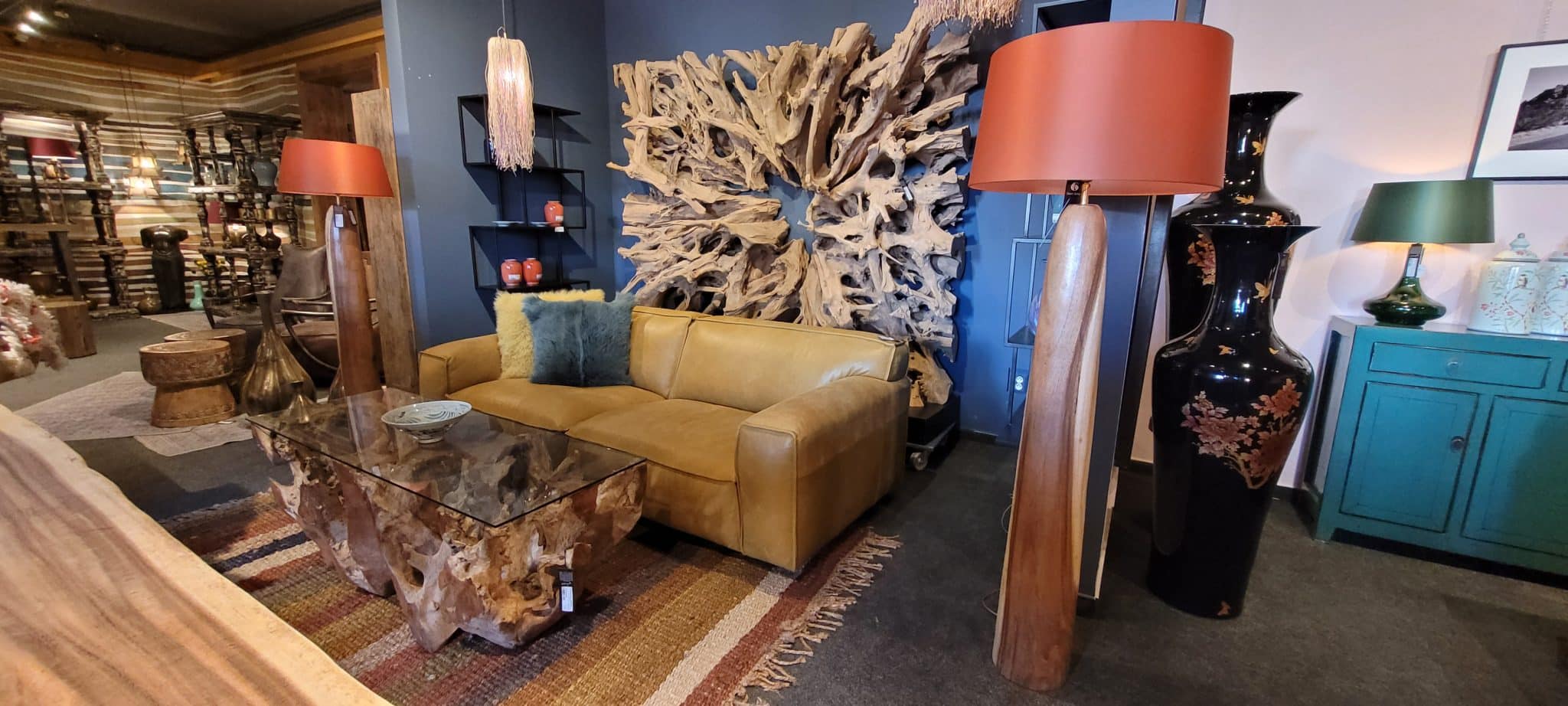 Pohovka Chicago Mustard - kůže (3-místná) | HomyHome